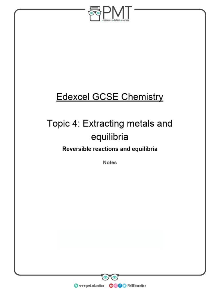Reversible Reactions & Equilibria Sumamry + QP | PDF | Ammonia | Nitric Acid