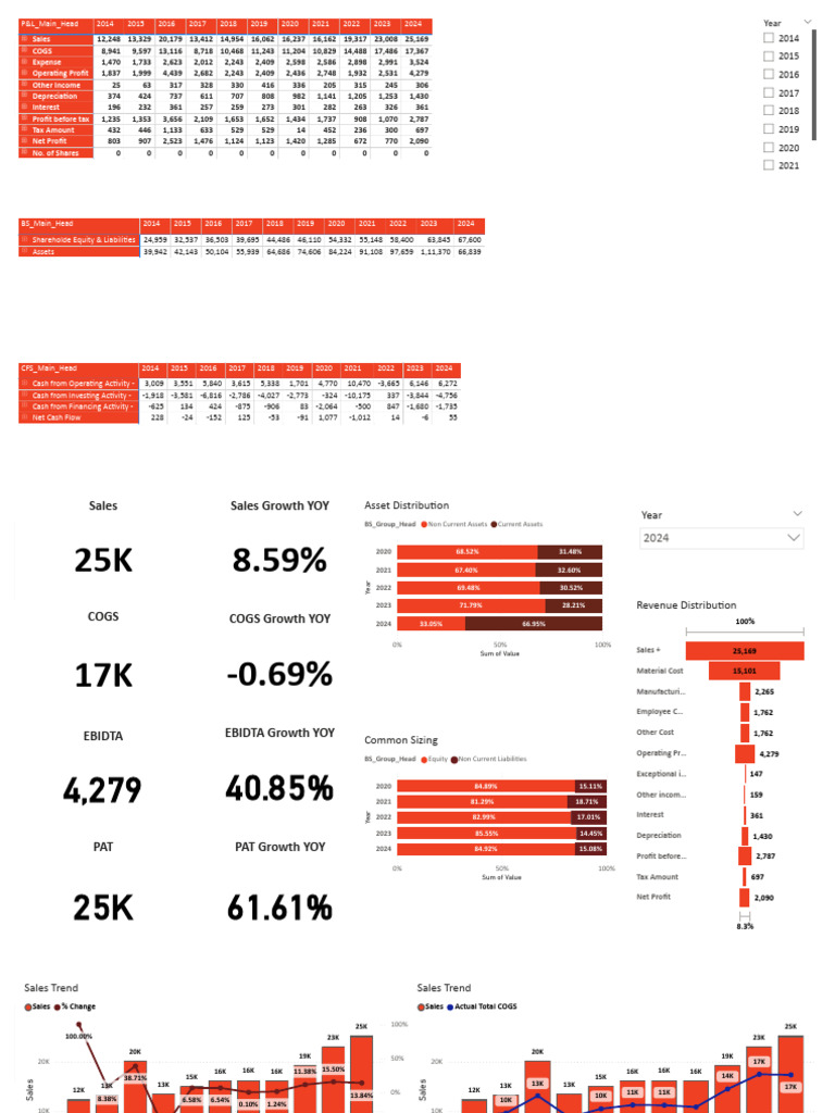 Power BI Balance Sheet Dashboard | PDF | Equity (Finance) | Depreciation