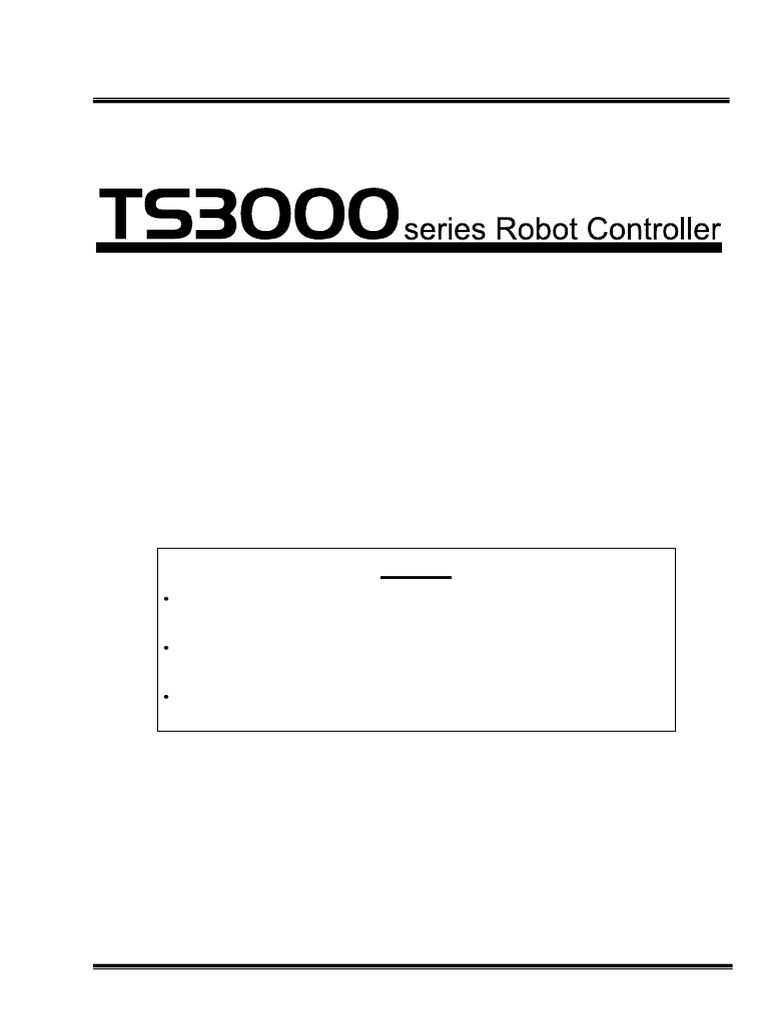 TS3000 Interface Manual | PDF | Input/Output | Programmable Logic ...
