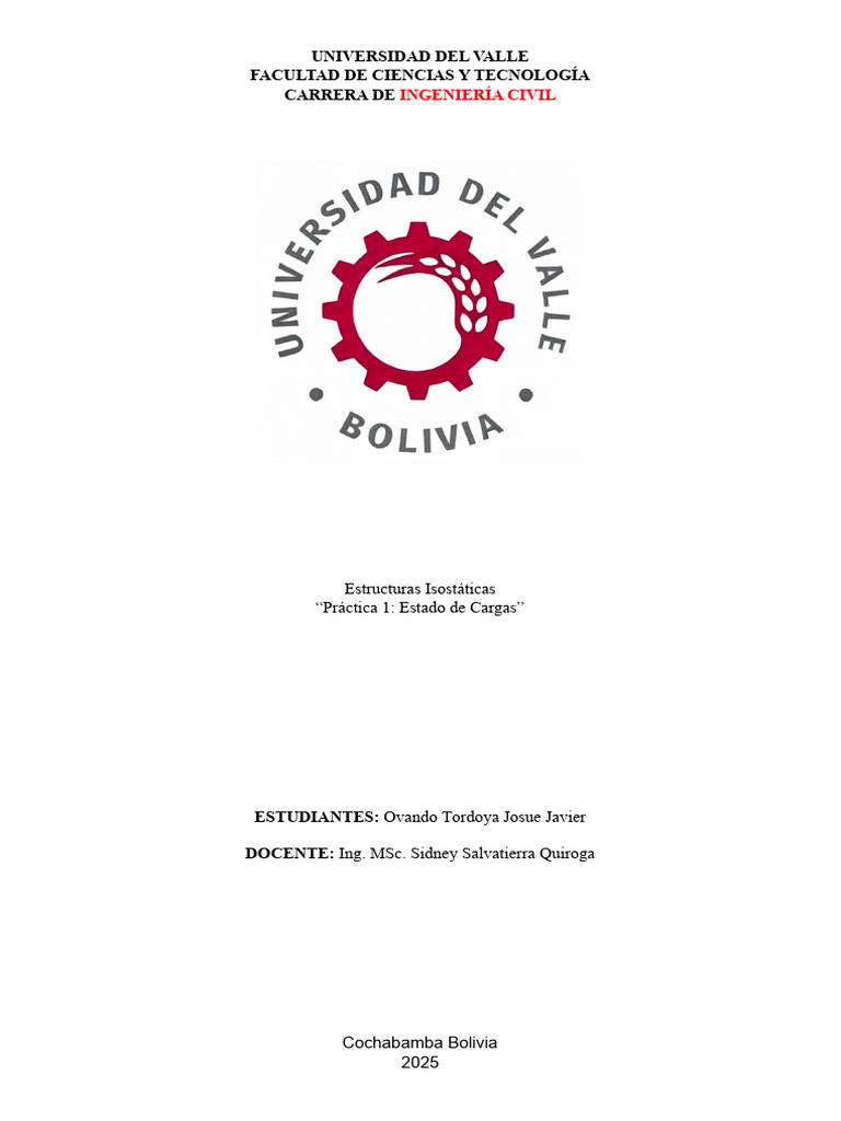 Practica de Isostatica | PDF