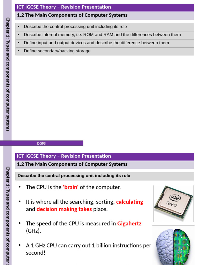 1.2 The Main Components of Computer Systems | PDF | Computer Data Storage | Random Access Memory