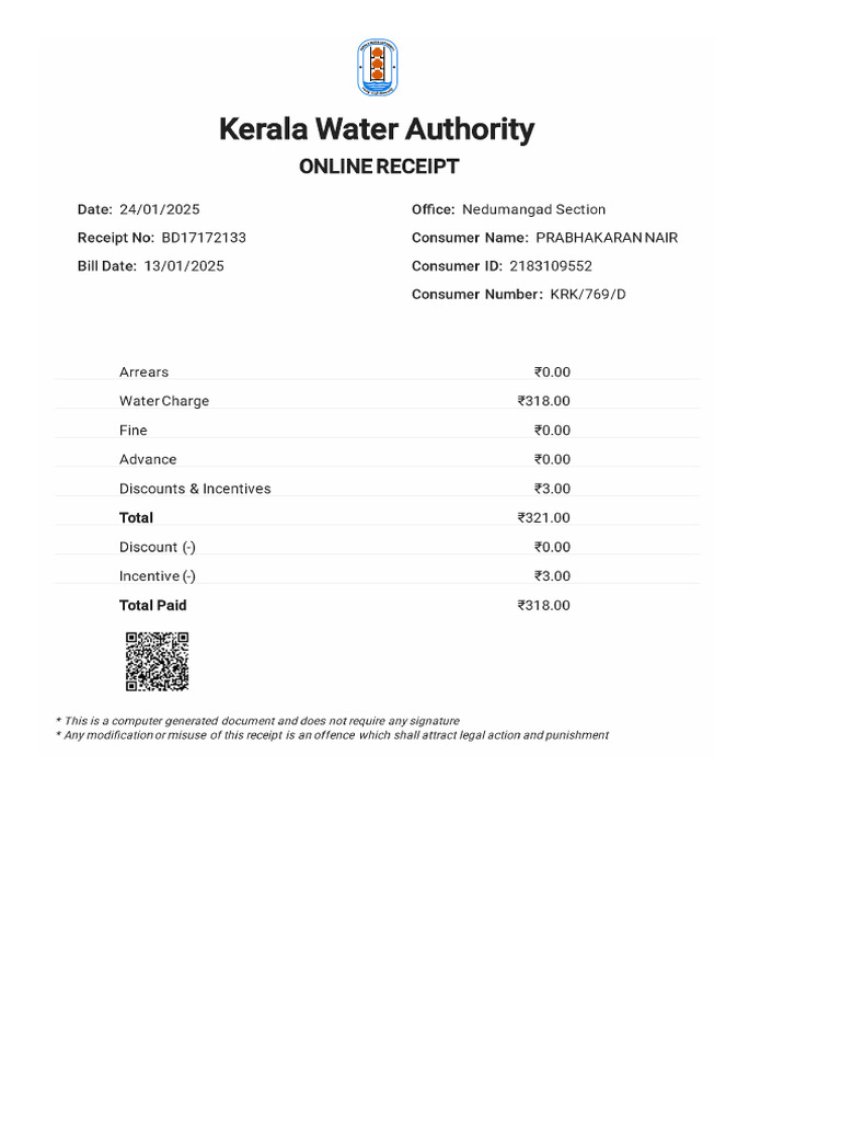 Kwa Receipt | PDF