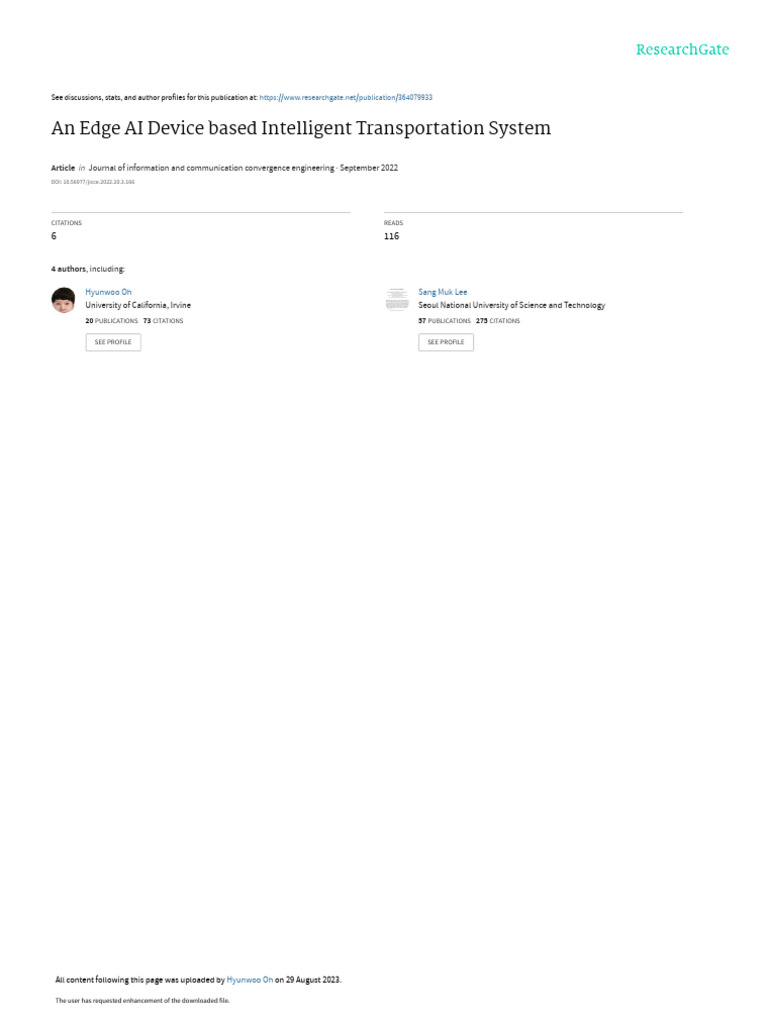 An Edge AI Device Based Intelligent Transportation | PDF | Optical Character Recognition ...