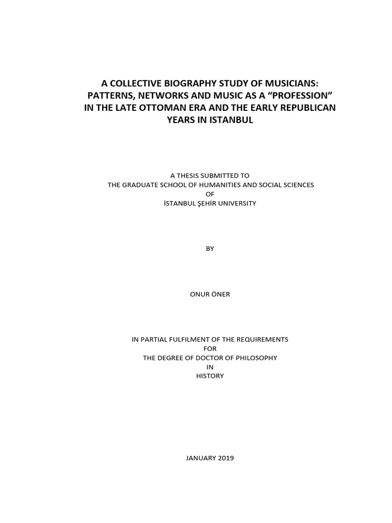 Biography Study of Musicians Network | PDF