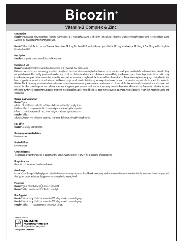 1591151054_pdoc_Bicozin DS | PDF | Zinc | Drug Overdose