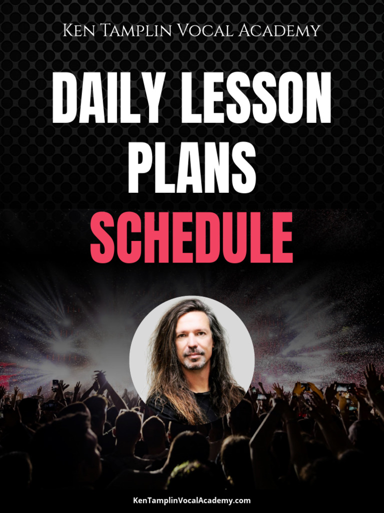 KTVA - Daily Lesson Plans Schedule | PDF | Vocal Music | Singing