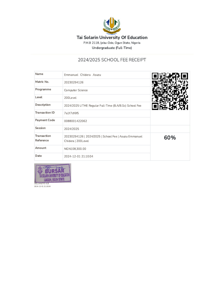 Tasued - Receipt | PDF
