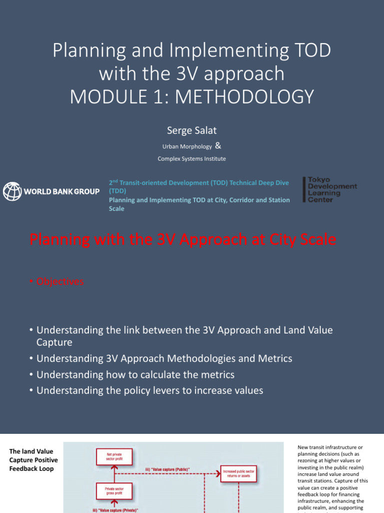 TOD Planning with the 3V Approach | PDF | Power Law | Logarithm