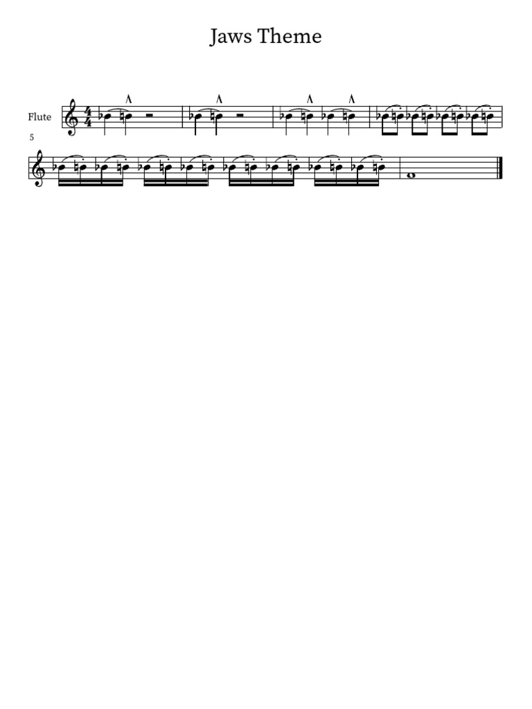 Jaws Theme | PDF