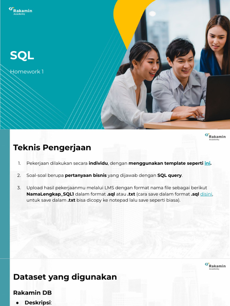 SQL Homework 1 | PDF