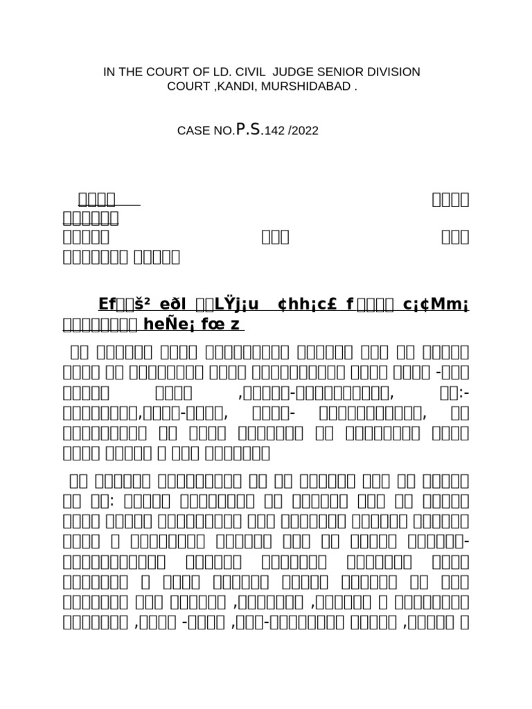 Additional Written Statement of P S 142 of 2022 | PDF