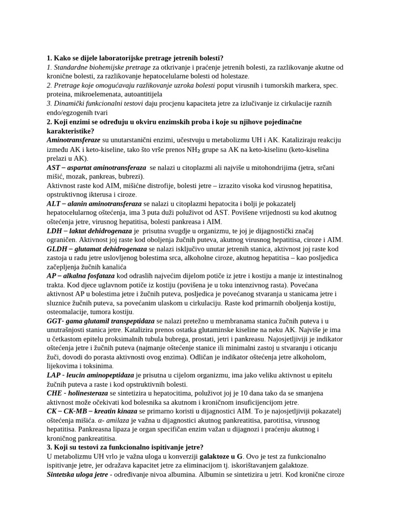 Klinicko-Laboratorijska Dijagnostika | PDF