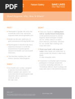 Your 5 Moments For Hand Hygiene Poster | PDF | Health Sciences | Medicine