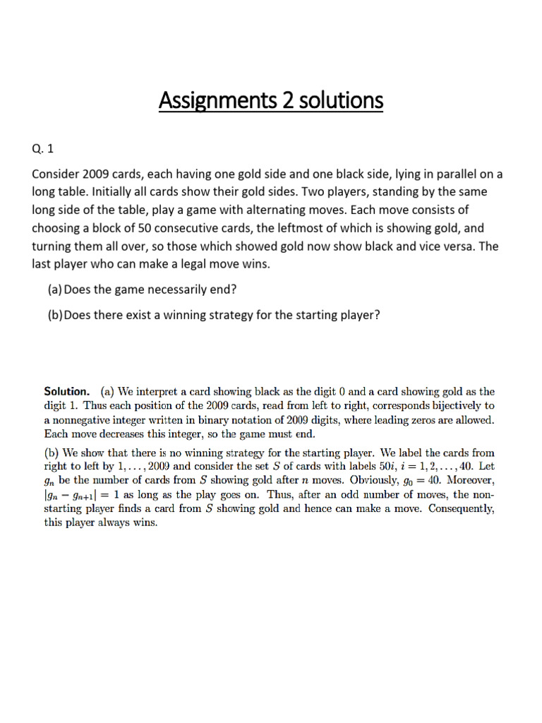 Assignment 2 Solution | PDF