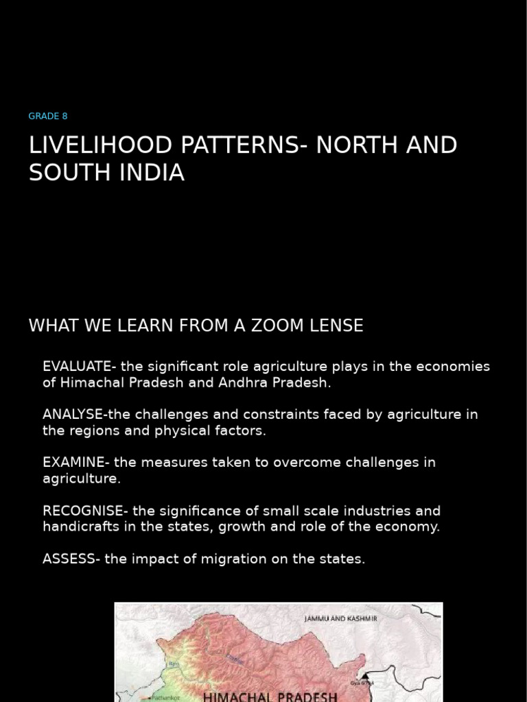 Livelihood Patterns in North and South India | PDF | Agriculture ...