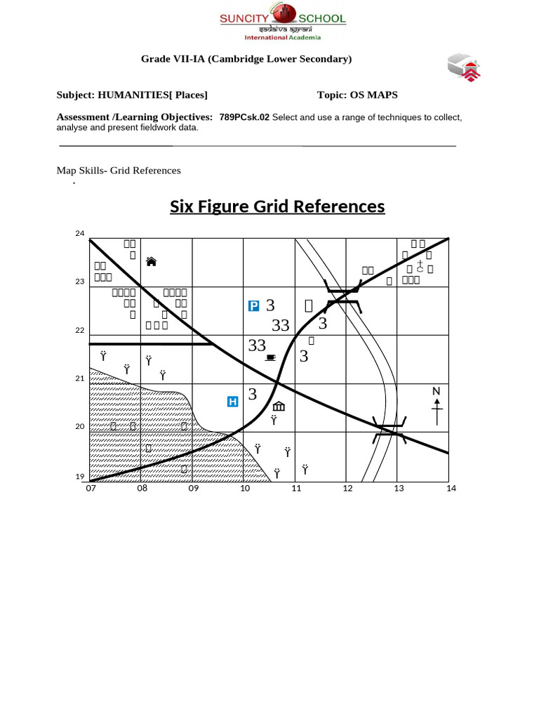 OS Maps: Grid Reference Skills for VII-IA | PDF | Geographic Data And ...