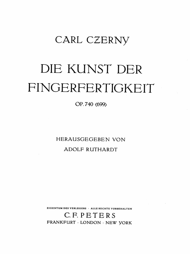 Czerny Op740 | PDF