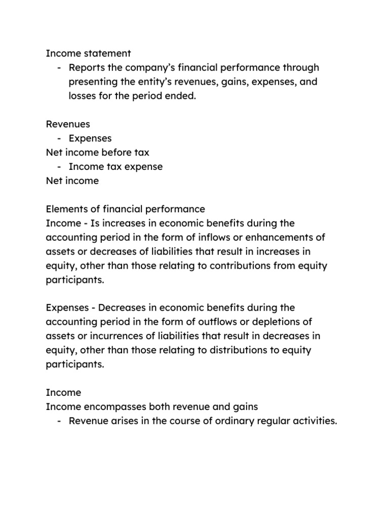 Understanding Income Statements Explained | PDF | Income | Expense