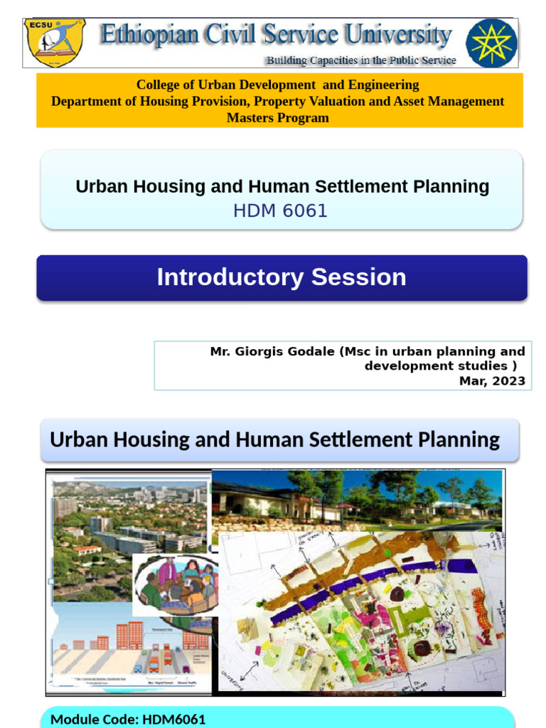 01 Presentation One HID6061 - Introductory Session | PDF | Learning ...