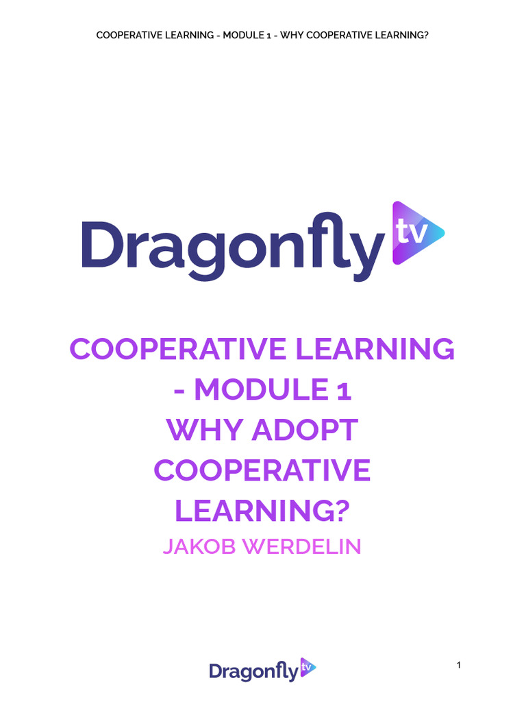 Benefits of Cooperative Learning Module | PDF | Learning | Reading ...
