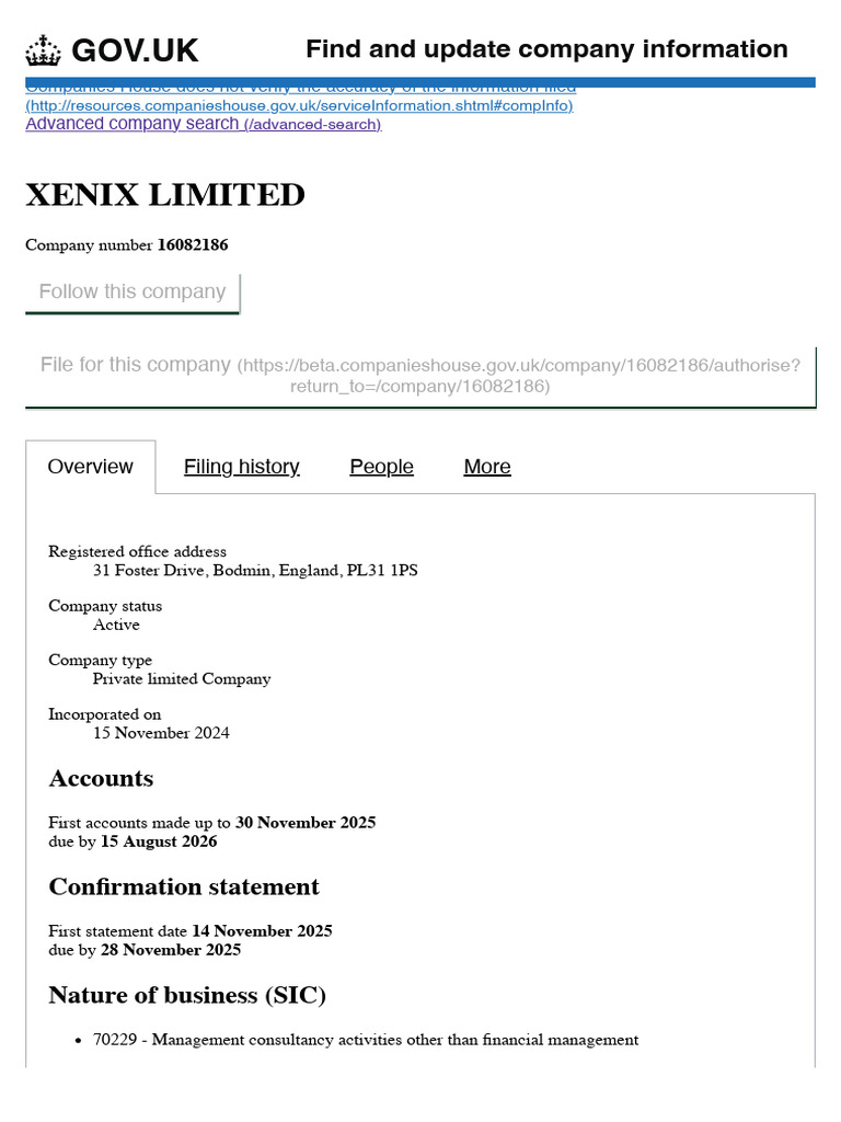 Xenix Limited | PDF