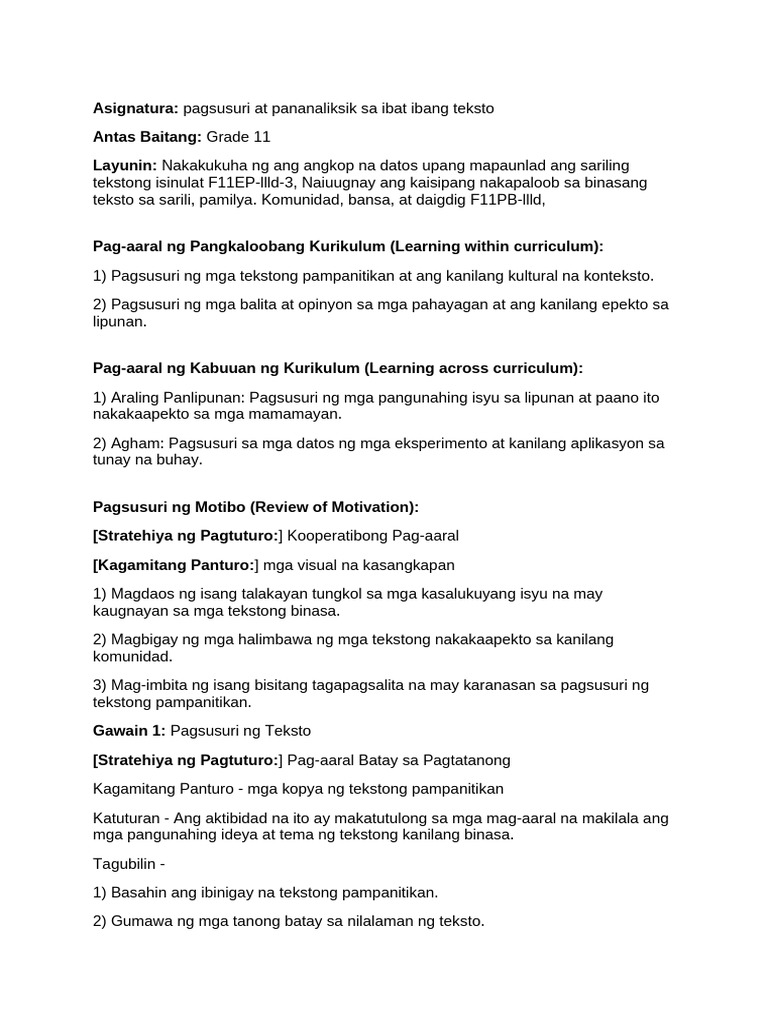 Lesson - Plan 29,2025 | PDF