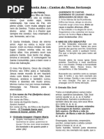 Cantos para A Missa Solene de Santo Antonio | PDF | Santo | Amor