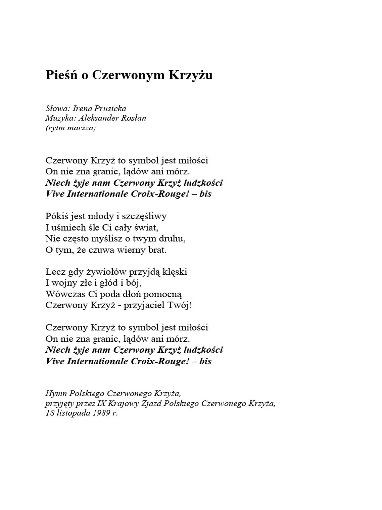 Hymn Slowa | PDF