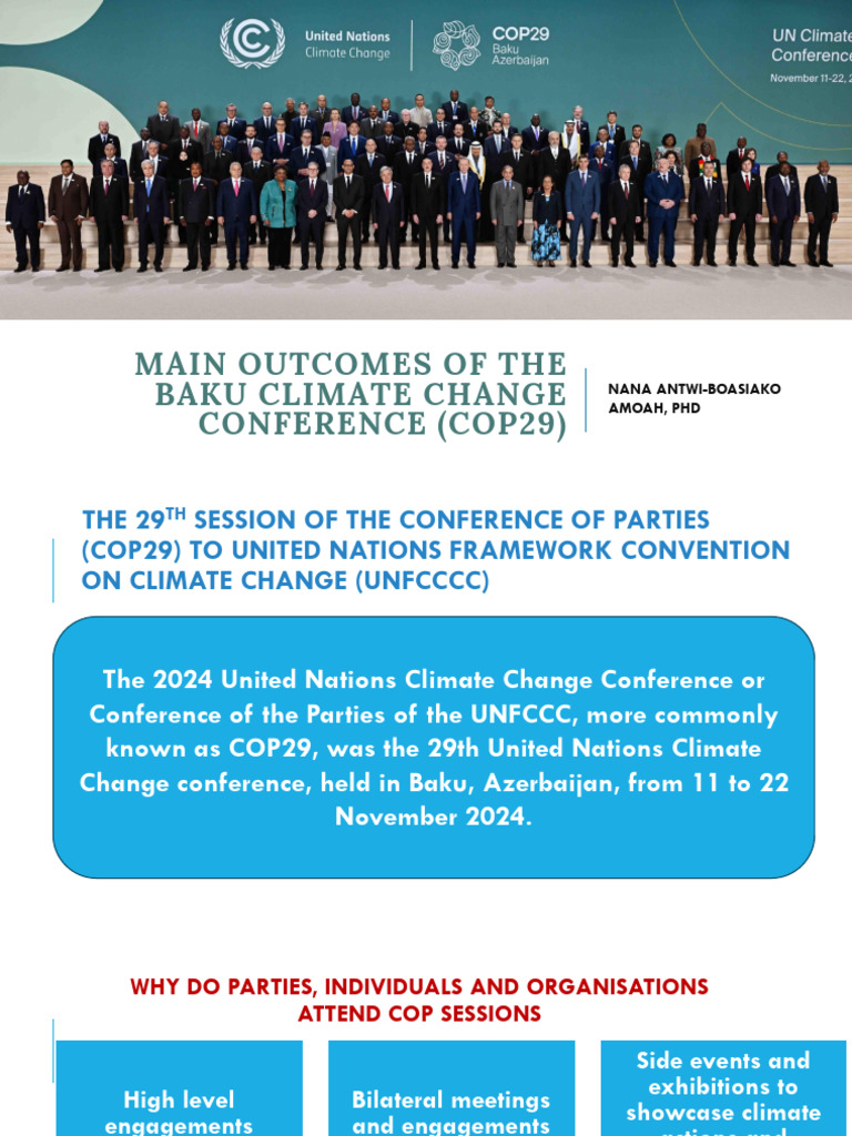 COP29 Presentation Tamale Final | PDF | Climate Change Mitigation | Environment