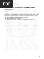 Escrito Libre IMSS para La Renovacion Del Certificado Digital | PDF