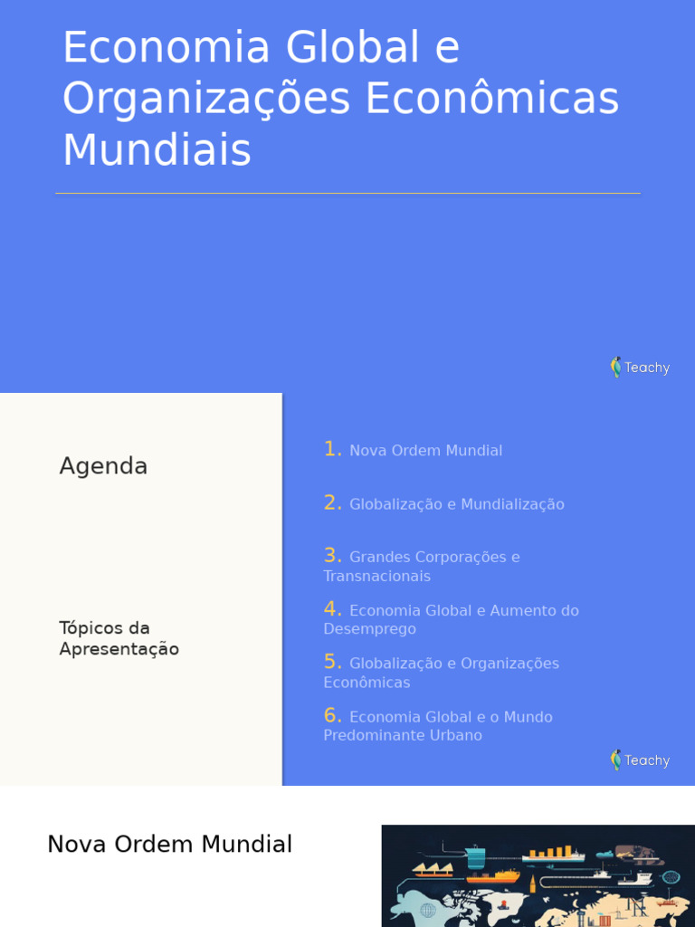 Slide - Economia Global e Organizações Econômicas Mundiais | PDF ...