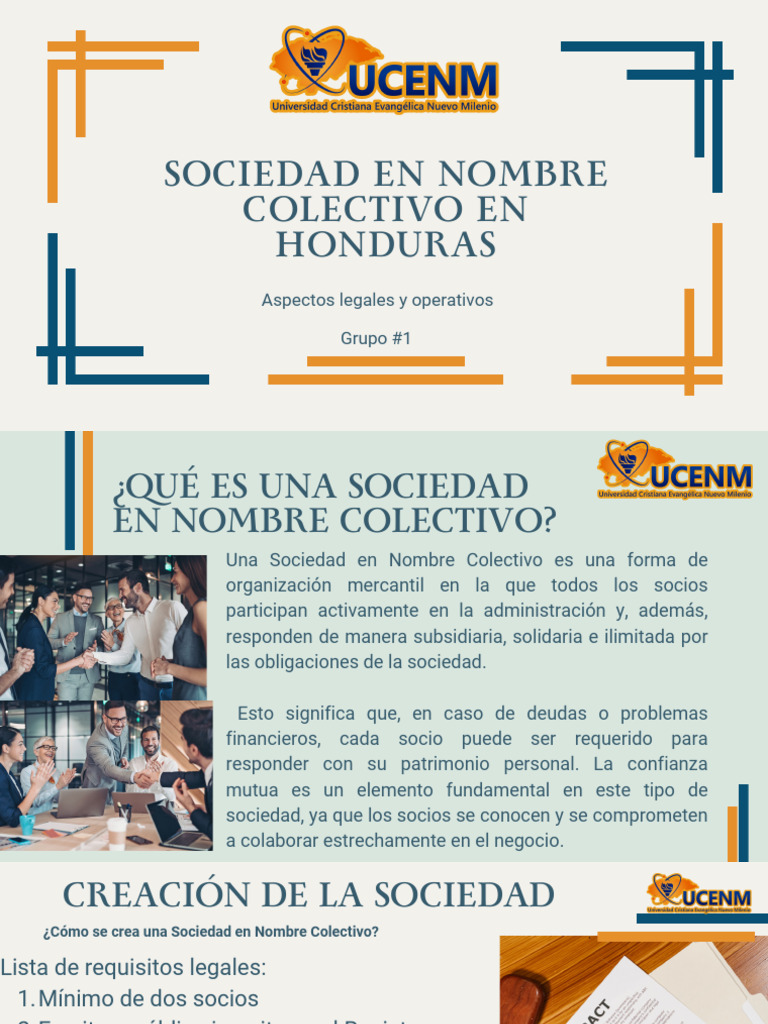 Sociedad en Nombre Colectivo. | PDF | Sociedad de responsabilidad limitada | Business