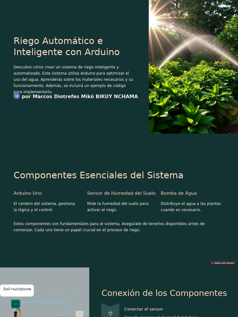 Riego Automatico e Inteligente Con Arduino | PDF | Arduino | Riego