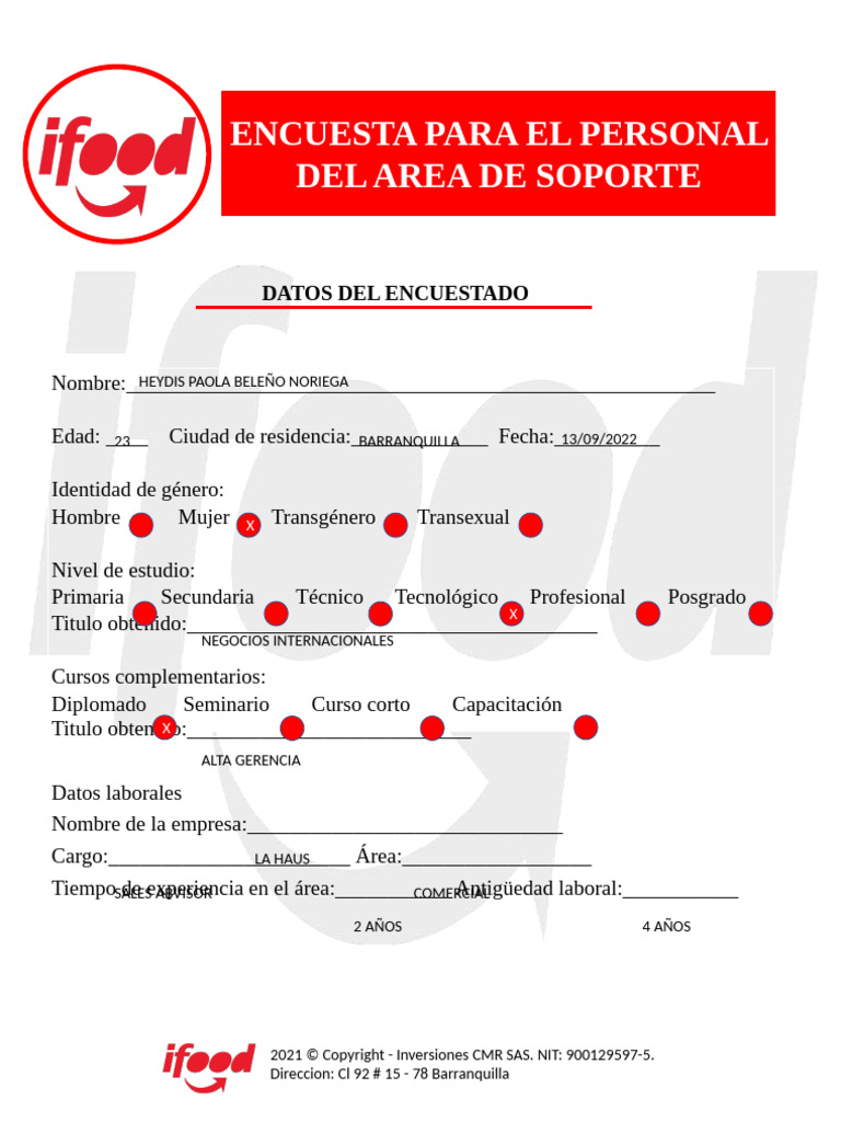 ENCUESTA ifood (1) | PDF