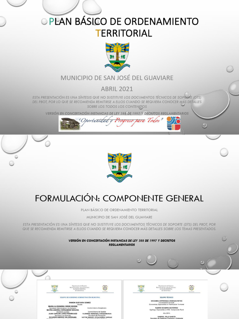 Formulación Del Componente General PBOT 2021 | PDF | Sustentabilidad | Infraestructura