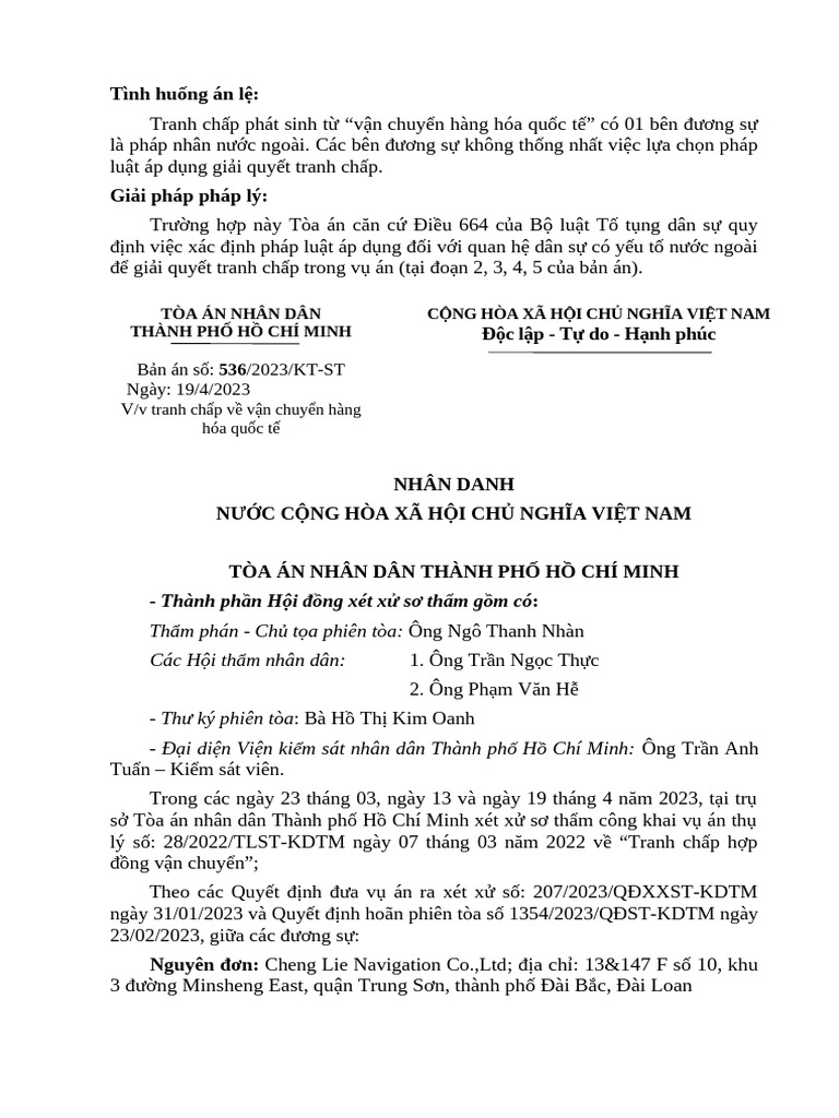 Đề xuất án lệ về VVDS YTNN | PDF