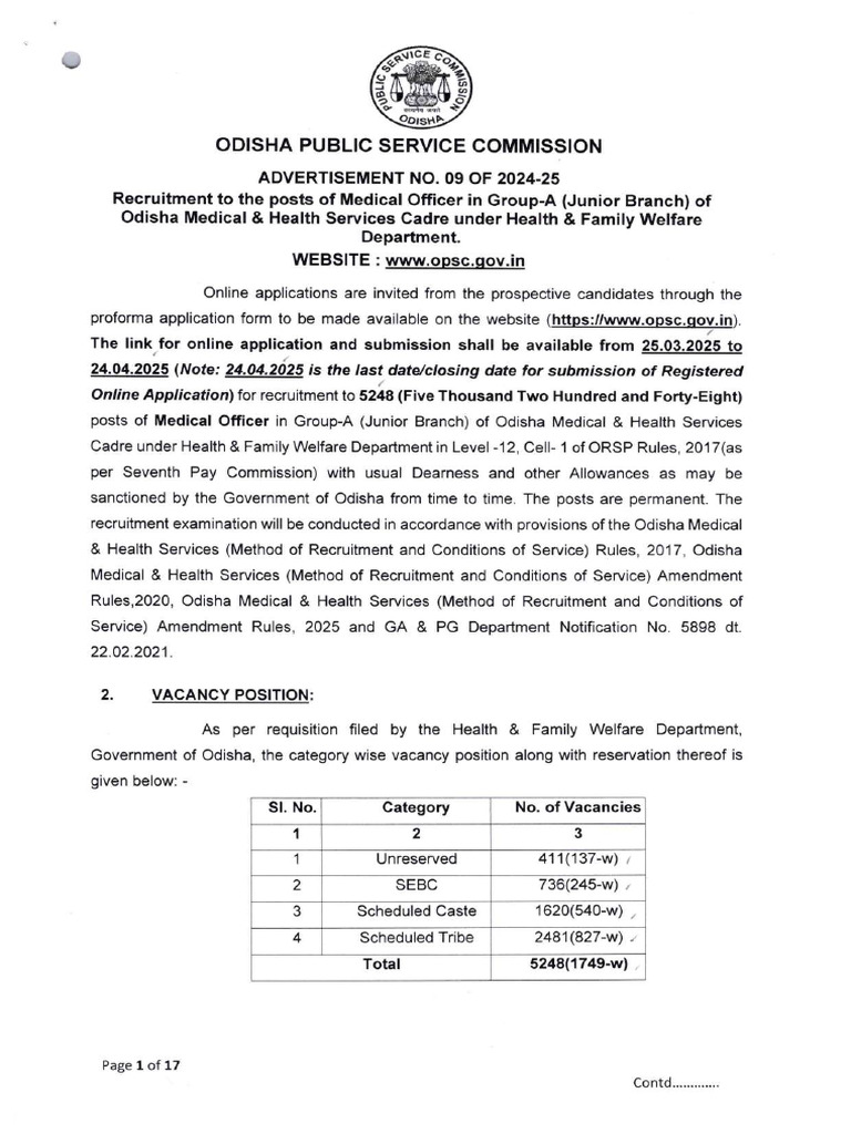 NuaOdisha 53 OPSC MO | PDF