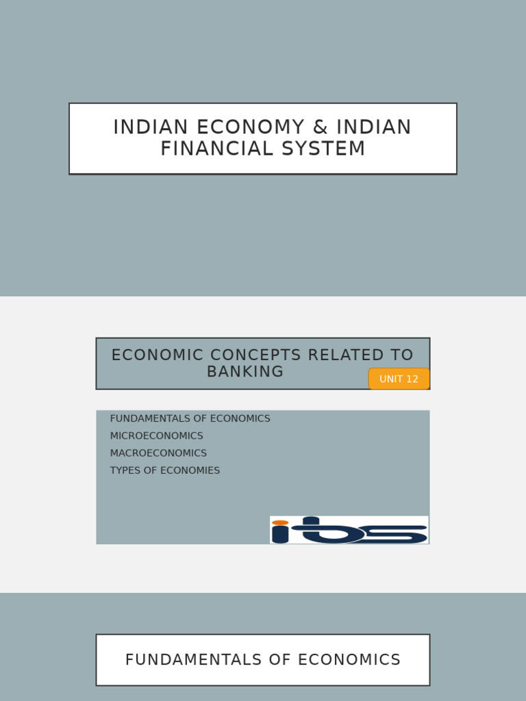 Indian Economy and Financial System | PDF | Economics | Demand