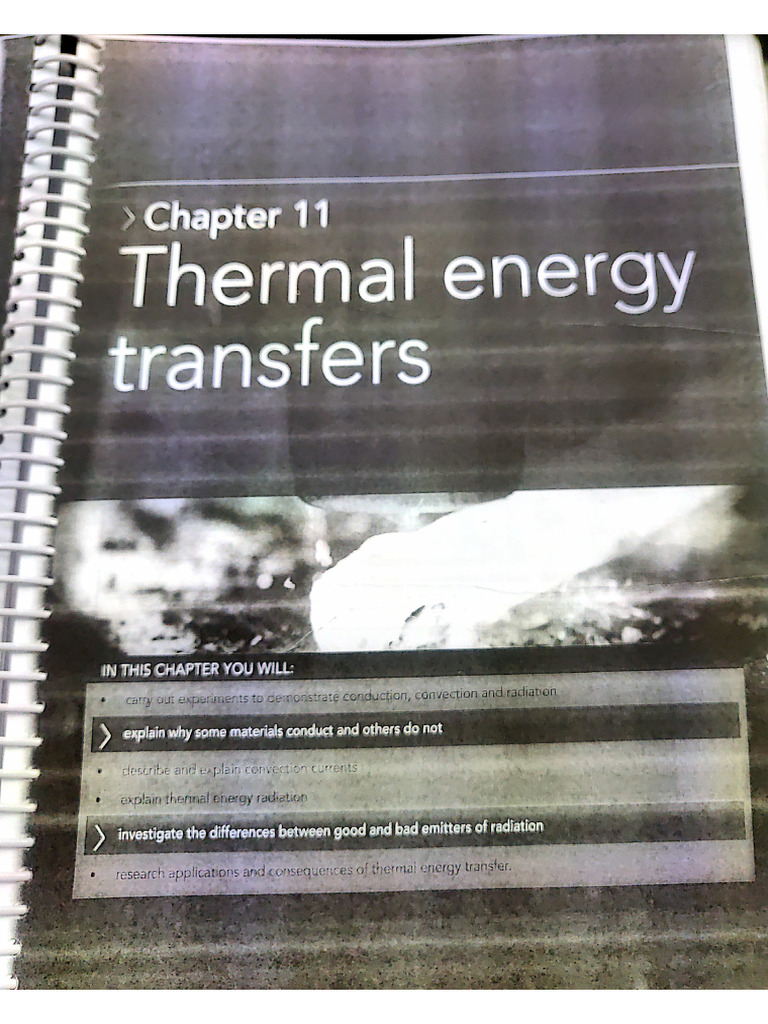 Chapter 11 Thermal Energy Transfers | PDF