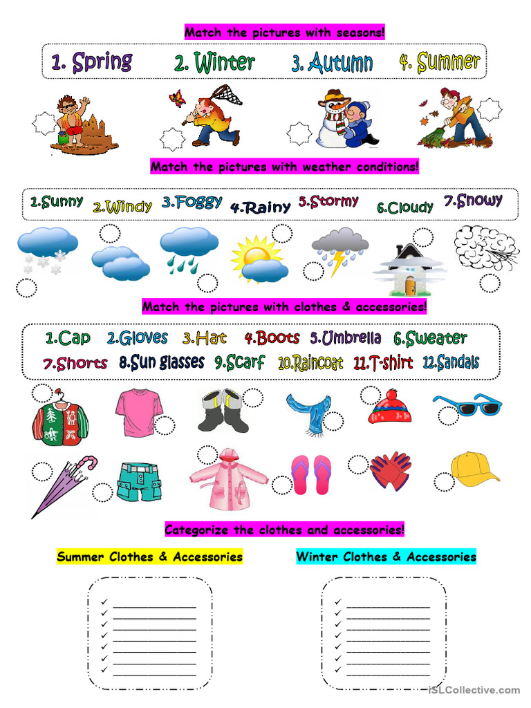 Weather&Seasons&Clothes | PDF