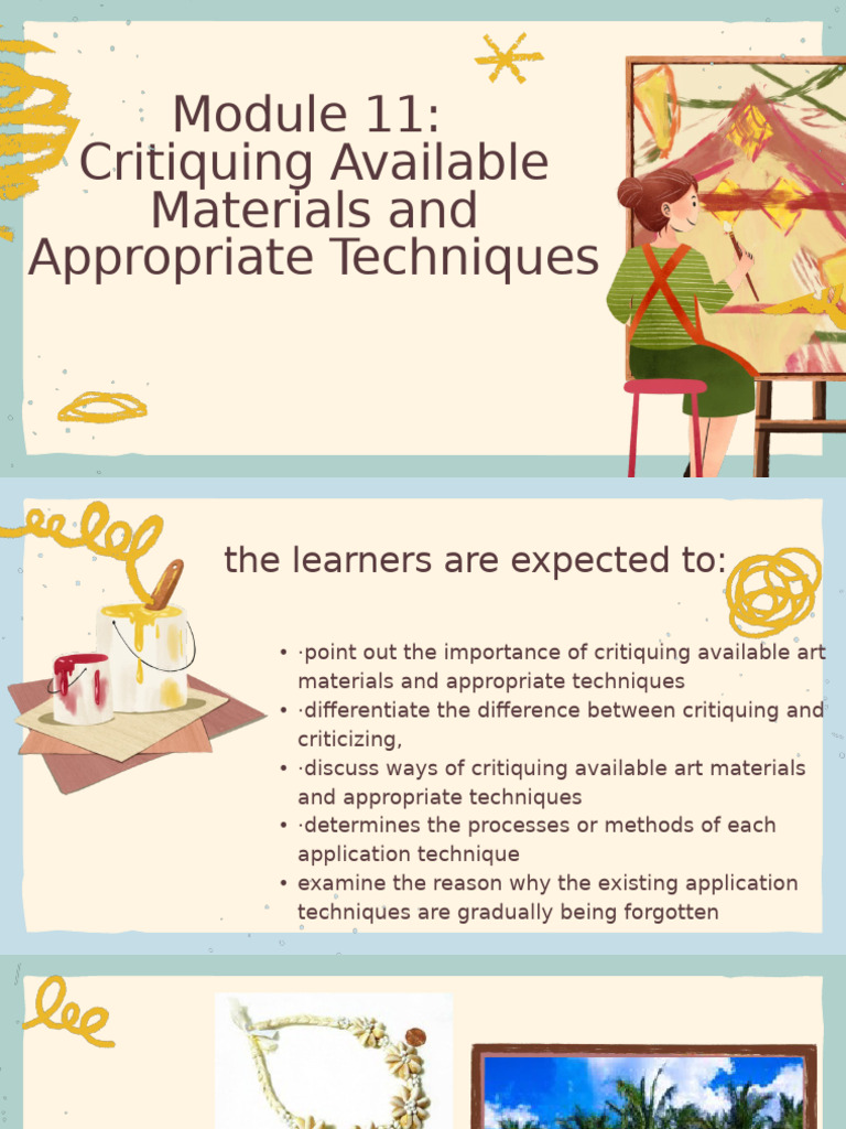 Evaluating Art Materials and Techniques | PDF