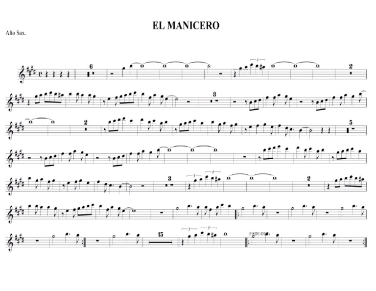 El Manicero Sax Alto | PDF