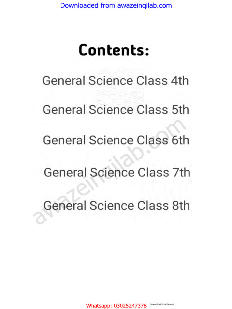ETEA General Science One Liner MCQs by Awaz | PDF | Engineering | Science