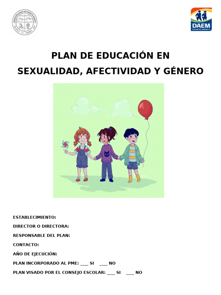 PROPUESTA PLAN ESI | PDF | La sexualidad humana | Educación sexual