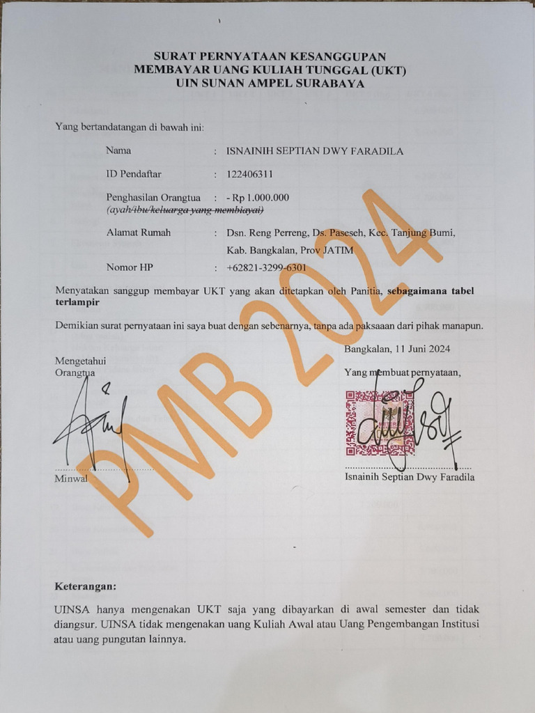 Kesanggupan Ukt | PDF