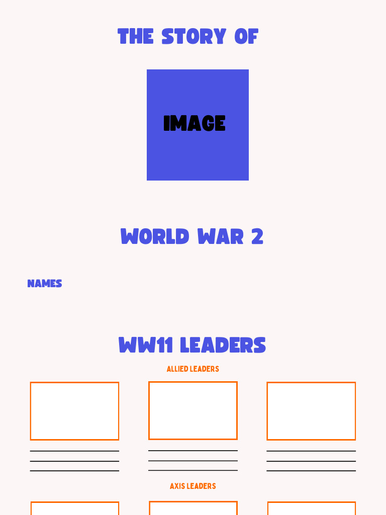 Storyboard Template Comic Strip in Purple and Orange Illustrative Style ...