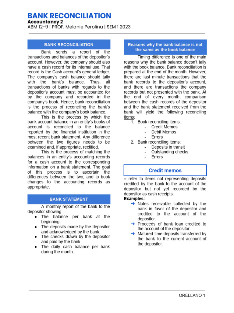 Understanding Bank Reconciliation Process | PDF | Banks | Deposit Account