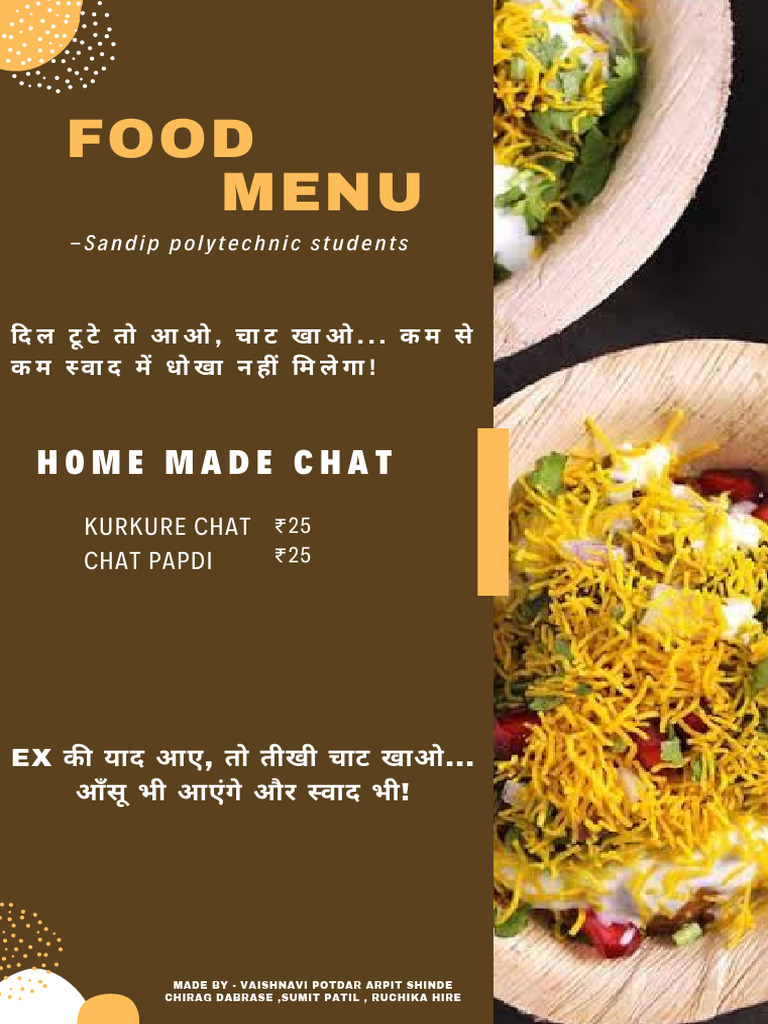 Food Menu | PDF