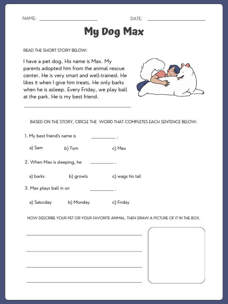 English Reading Comprehension Activity Worksheet - 20241205 - 212008 ...