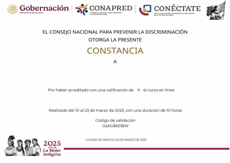 Constancia Discriminacion Con Personas De Vih Sida Lourdes Ramos Flores